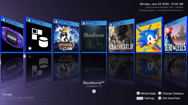 ItemzFlow PS4 - (Utilities) - GameBrew