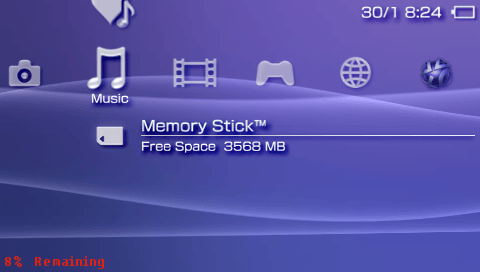 SimpleBatteryColor PSP - GameBrew
