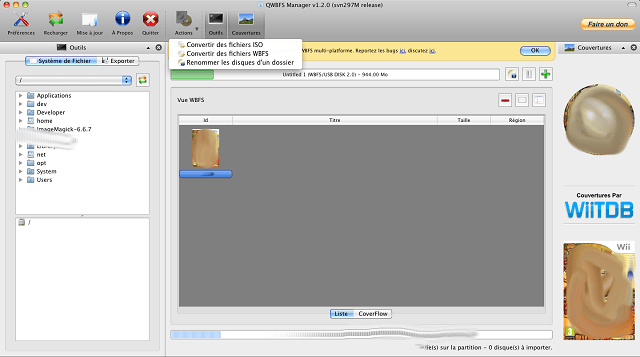QWBFS Manager Wii - (PC Utilities) - GameBrew